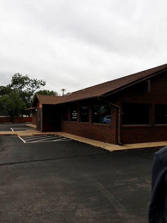 Jo's Famous Pizza hides its treasures in this unassuming brick building. Some of life's greatest pleasures come in the plainest packages.