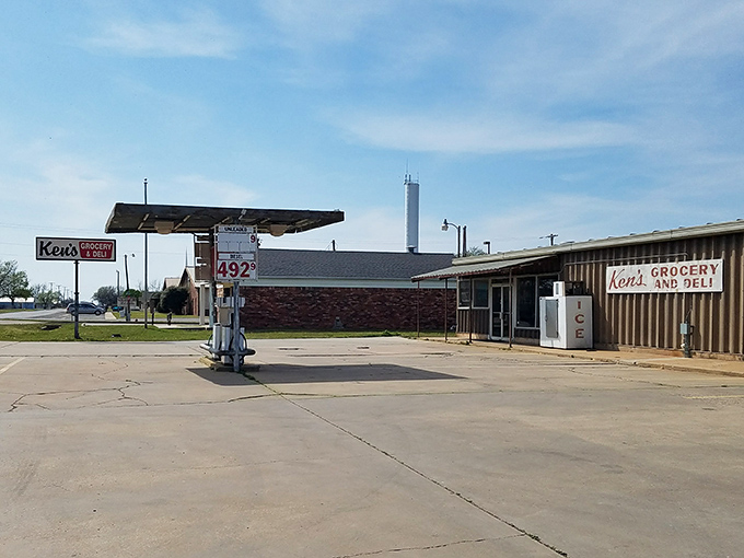 The gas pumps outside are just a clever disguise for what might be Oklahoma's most surprising steak destination.