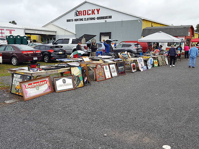 The thrill of the hunt! Leighty's transforms an ordinary field into an extraordinary bazaar of treasures and trinkets.