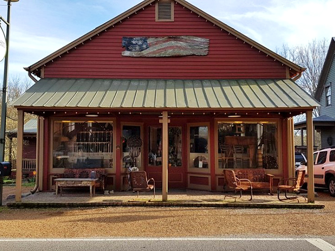 Leipers Fork's rustic charm comes with a side of Southern hospitality. This red barn shop could be hiding treasures at country prices!
