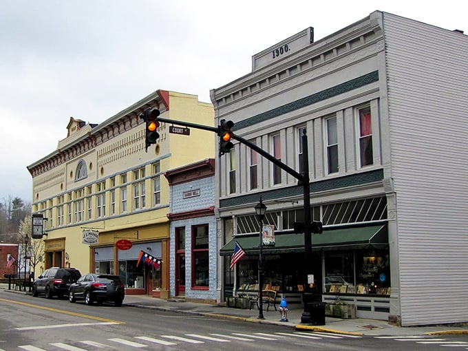 Lewisburg's colorful storefronts look like they're competing in a "Most Charming Building" contest&mdash;and they're all winning.