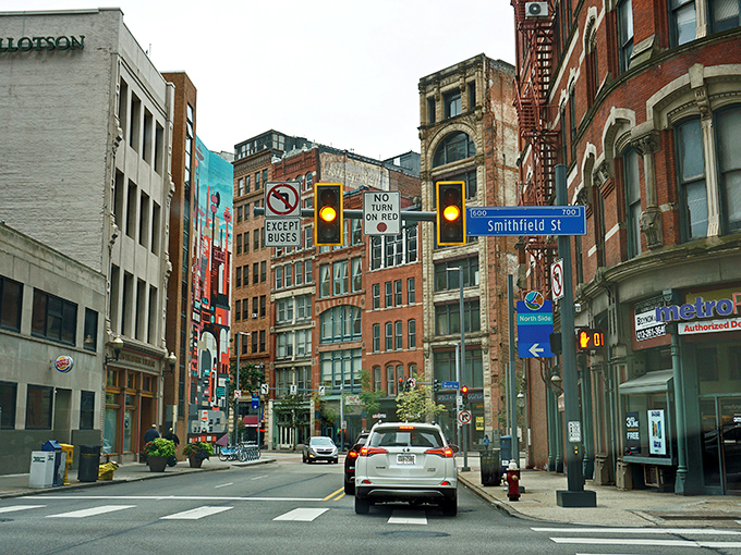 Pittsburgh's downtown gleams like treasure at the confluence of three rivers &ndash; a golden triangle indeed!