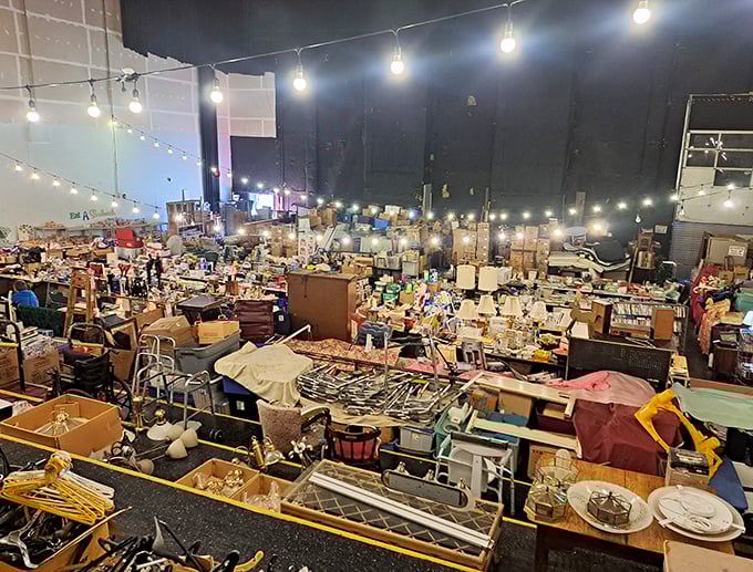 Tent city of treasures! Rossi's vendors create a patchwork of possibilities under the open Pennsylvania sky.