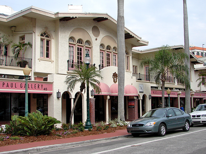 Sarasota's waterfront skyline glimmers like a modest Manhattan that traded winter coats for palm trees and better sunsets.