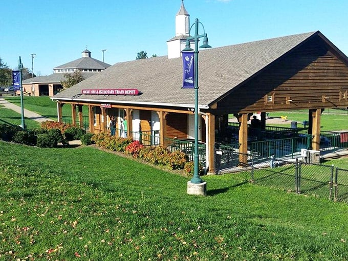 Step back in time at this charming depot in Shelby, where you can explore local history amidst beautiful, rolling greenery.