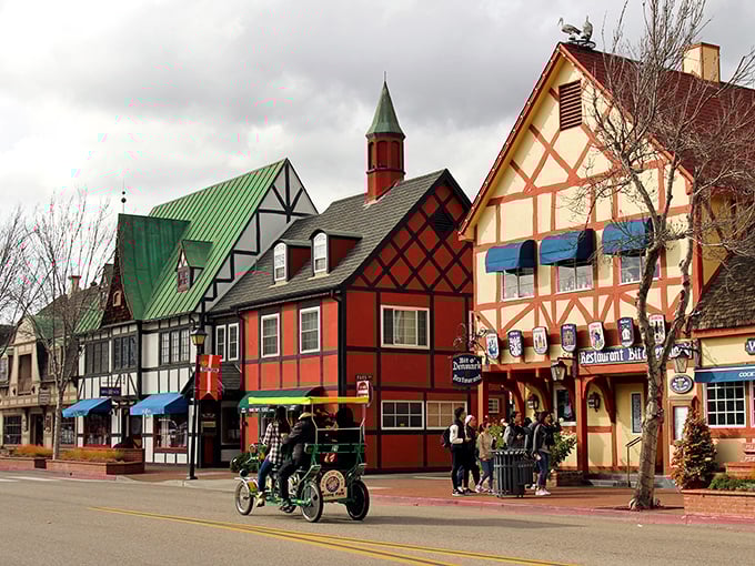 Solvang's Danish-inspired architecture makes you wonder if you've accidentally wandered into a European fairy tale.