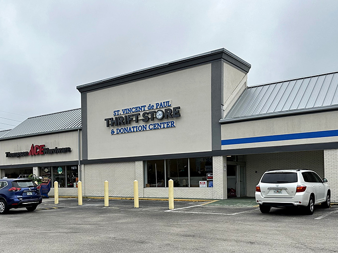 St. Vincent de Paul's storefront might be modest, but inside lies a universe of pre-loved possibilities.