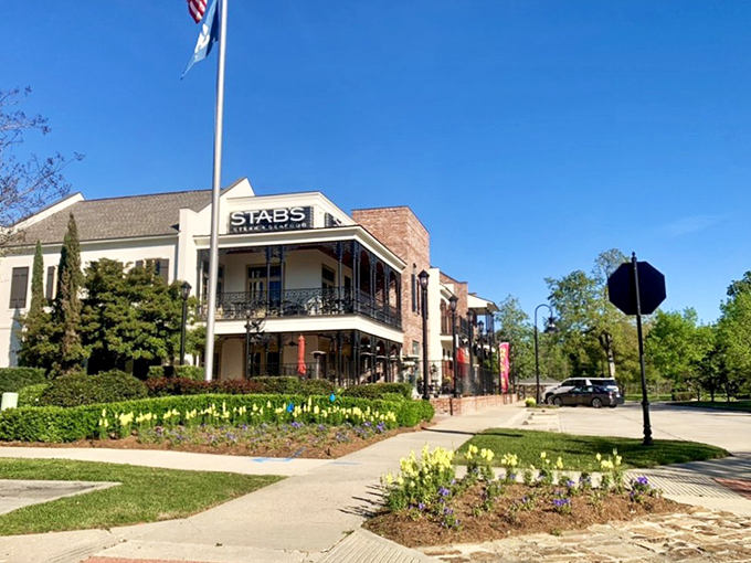 Two stories of steak paradise with a balcony view – because great meals deserve great settings.