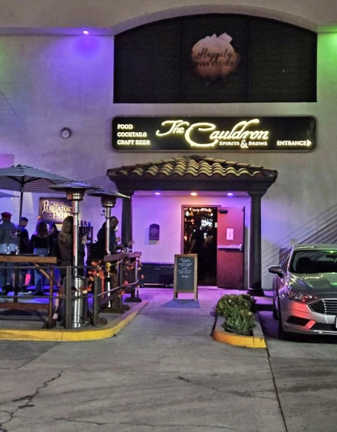 The Cauldron: "Double, double, toil and trouble&hellip;" The glowing entrance to this magical spot promises potions and plates that cast a delicious spell.