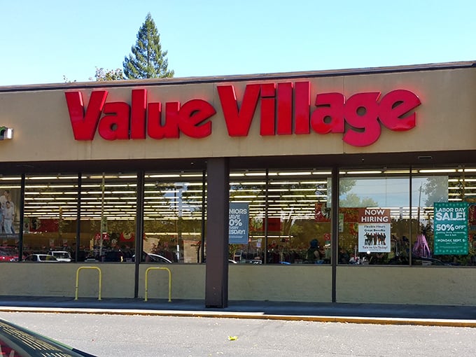 Value Village: where the sign is big and the savings are bigger. Your wallet will thank you for the visit!