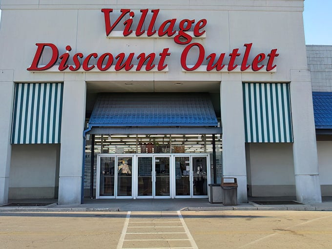 Village Discount Outlet's no-frills exterior hides a warehouse of wonders where vintage meets value in the heart of Dayton.