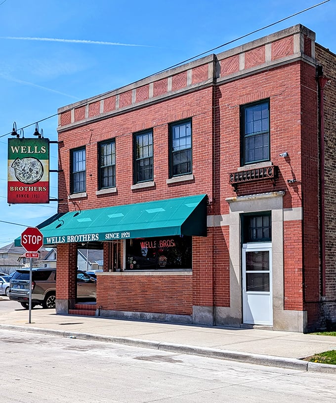 Wells Brothers' historic brick building has been serving pizza perfection since Calvin Coolidge was president. Some things never need changing. 