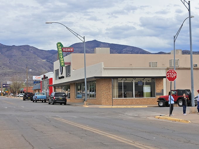 Mountains frame Ruidoso's main street like nature's version of a retirement brochure &ndash; spectacular views included at no extra charge.