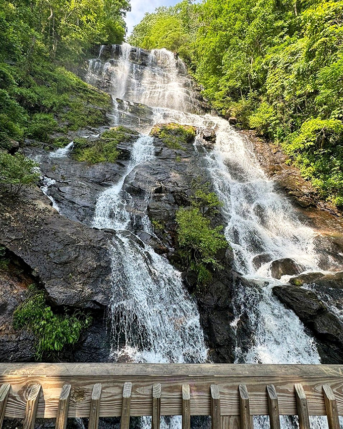 This multi-tiered waterfall looks like something from a fantasy movie &ndash; except you don't need special effects in Georgia!