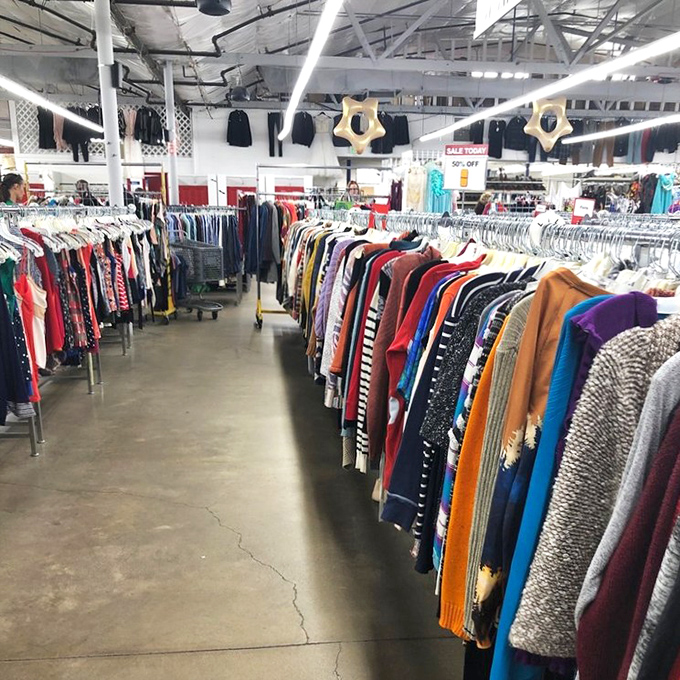 Racks upon racks of carefully sorted clothing await at Arc &ndash; the thrill of the hunt with none of the chaos.