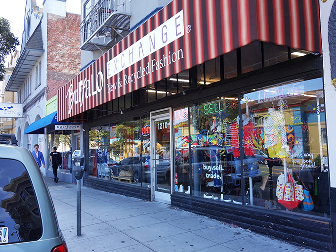 Behind these windows lie racks of previously-loved fashion treasures waiting for their second act in your wardrobe.
