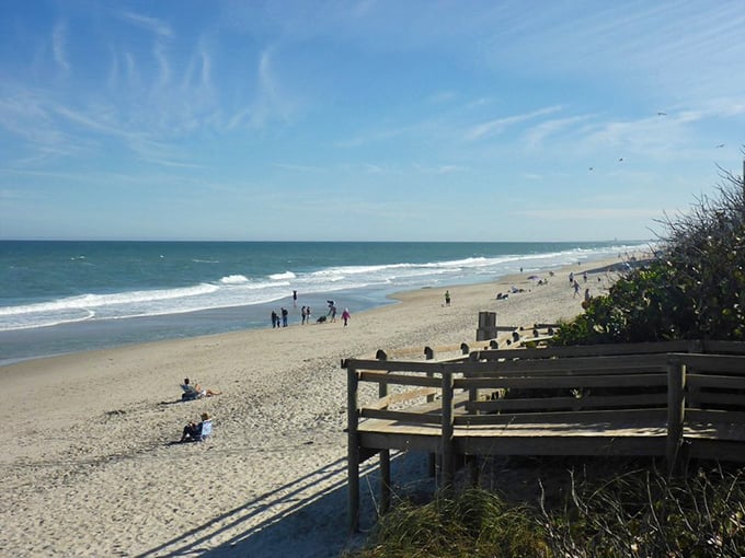 When the sunrise paints the sky like this, you understand why early morning beach walks become sacred rituals. 