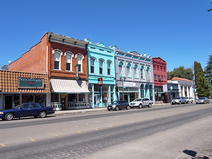 Morning light bathes Clearlake's streets in golden hues - a daily show that comes standard with the area's affordable housing.