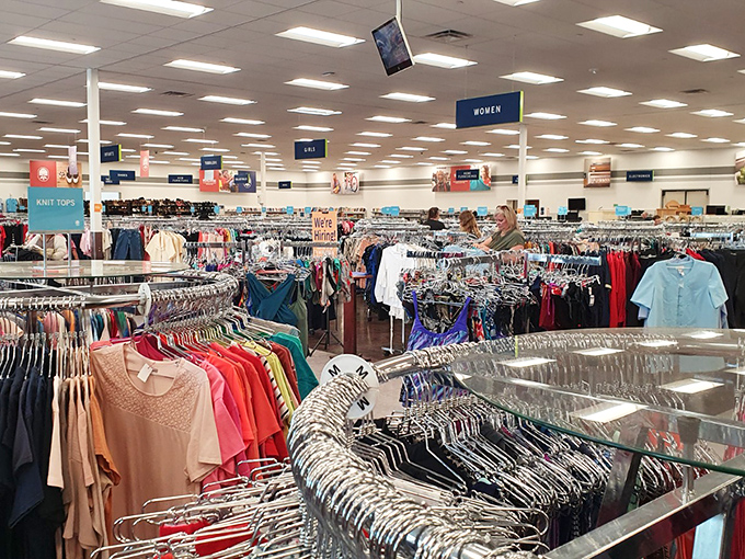 Department store organization meets yard sale prices in this meticulously arranged wonderland. Marie Kondo would approve!