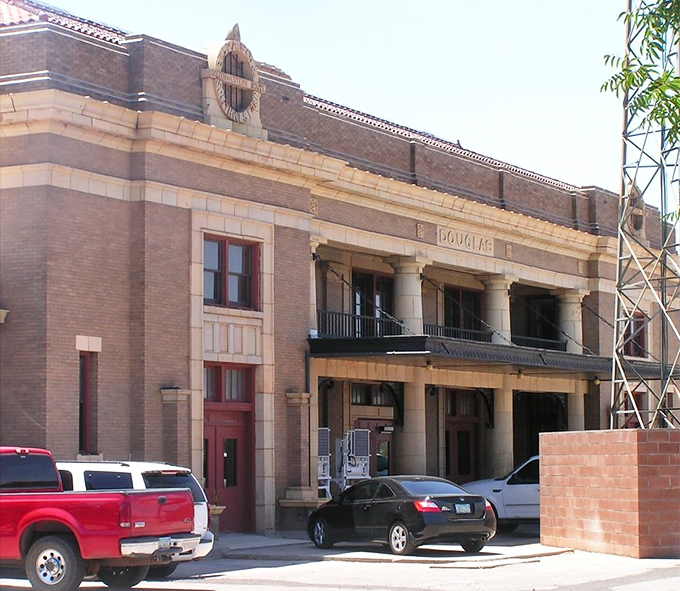 The historic Douglas train station stands proud, a reminder of when rail connected this border town to the world.