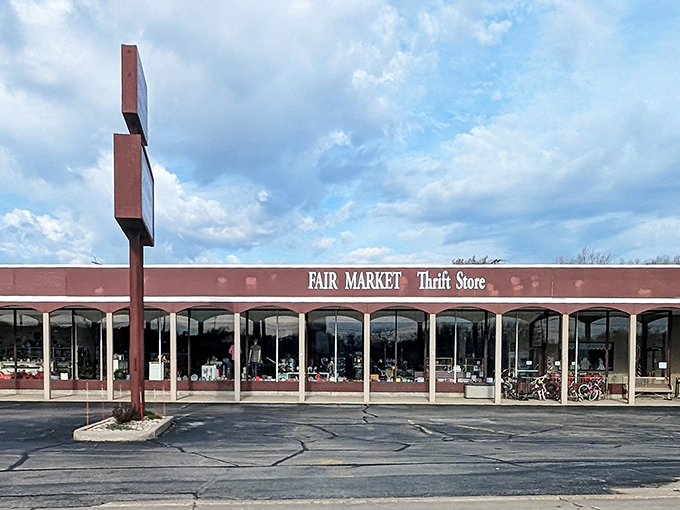 Those large windows showcase possibilities&mdash;each item inside waiting for its "before and after" moment.