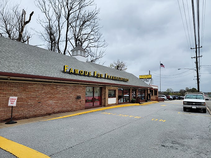 The brick facade of Jimmy John's has witnessed generations of hot dog lovers making the pilgrimage for that perfect snap.