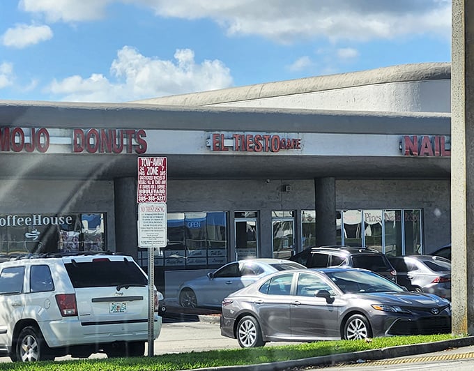 No fancy frills needed&mdash;just a simple sign promising donut magic that keeps locals coming back for their morning fix.