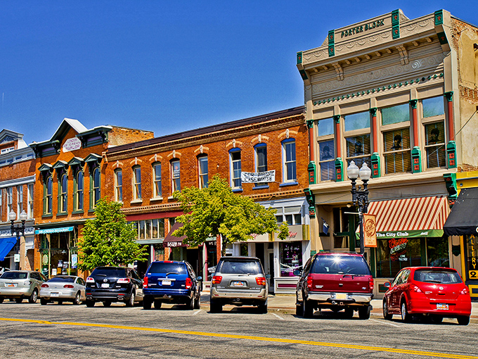 Historic brick buildings stand proud, offering character and charm at prices that actually make sense.