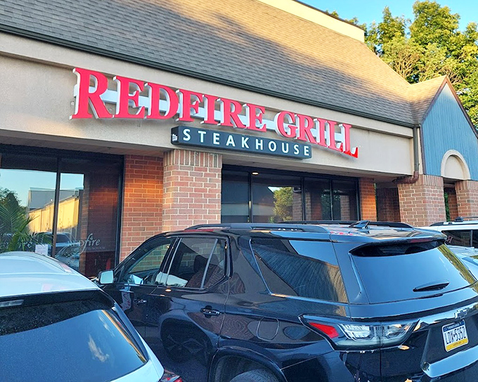 The bright red lettering isn't just for show—it's a warning that your taste buds are about to experience something extraordinarily delicious.