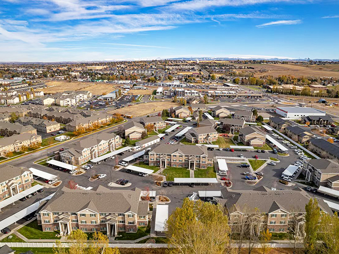 Houses nestled among trees with mountain views &ndash; Rexburg offers affordable living in a postcard-perfect setting.
