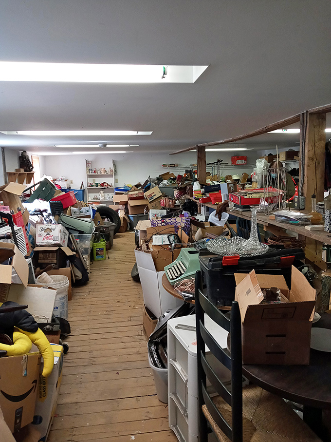 Organized chaos at its finest! Rusty's interior is where Marie Kondo's nightmares and a collector's dreams collide.