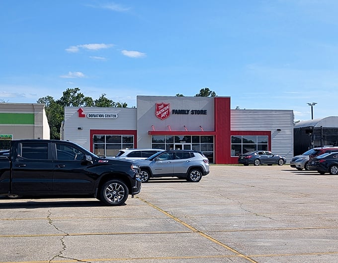Clean lines and bright windows make this Salvation Army location look more upscale boutique than thrift store &ndash; until you see the prices!