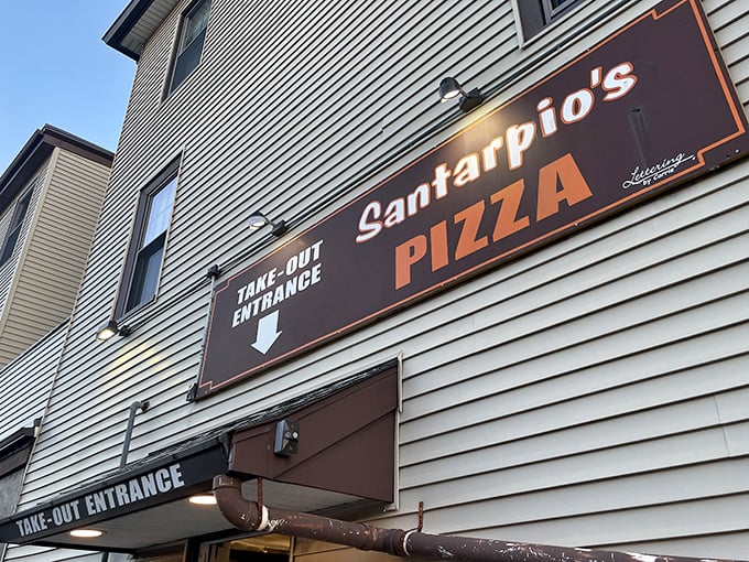 No frills, just thrills! Santarpio's exterior gives you zero clues about the pizza perfection waiting inside this East Boston landmark.