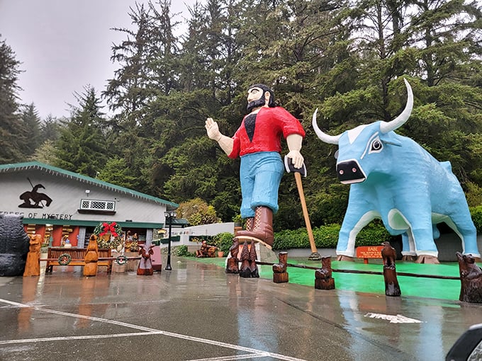 Walking among the treetops at Trees of Mystery feels like stepping into a fairy tale where giants might be hiding around any corner.