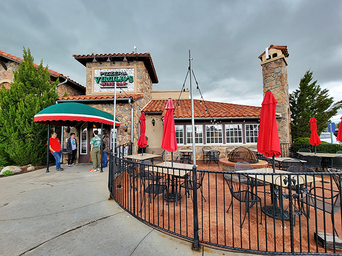 That patio isn't just for show&mdash;it's where pizza meets Colorado sunshine for the perfect afternoon affair.