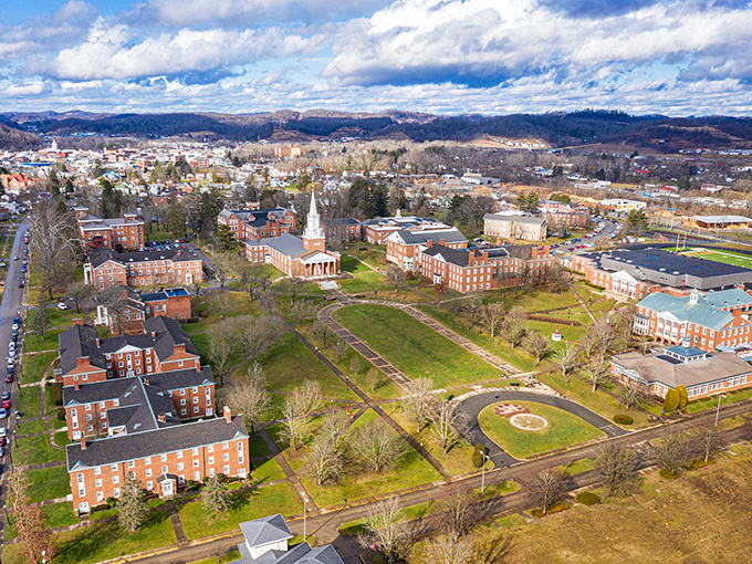 West Virginia Wesleyan's campus spreads across Buckhannon like a collegiate quilt. Those brick buildings have witnessed more all-nighters than a 24-hour diner.