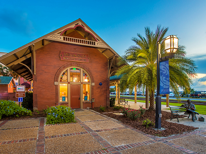 The Amelia Island Welcome Center isn't just informative &ndash; it's housed in a historic train depot that's more photogenic than most Instagram influencers.