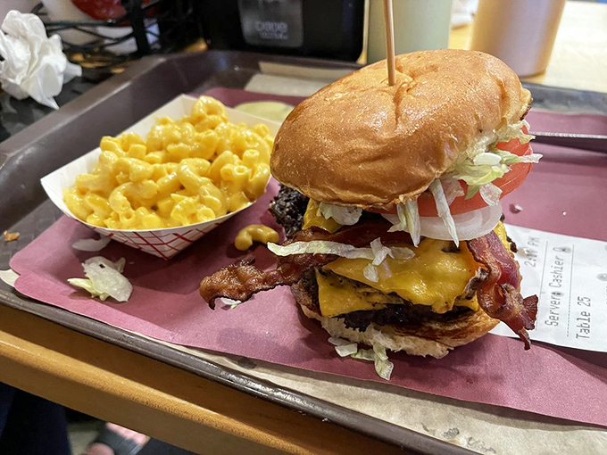 The Arch D-Lux doesn't just satisfy hunger&mdash;it conquers it. This towering achievement of beef, cheese, and toppings makes the Gateway Arch seem like the second most impressive structure in St. Louis.
