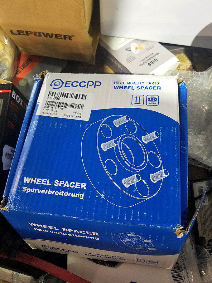 Automotive treasures hiding in plain sight. That wheel spacer might be exactly what someone's been searching three hardware stores to find.