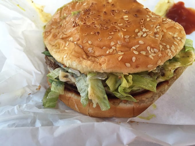 Behold the avocado burger in its natural habitat&mdash;nestled in wax paper, ready to transform your lunch from mundane to magnificent.
