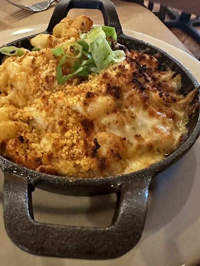 The holy grail of comfort food! This cast-iron skillet of mac and cheese with its golden-brown crust is what dreams&mdash;and stretchy pants&mdash;were made for.