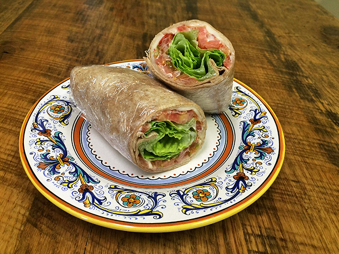 The BLT wrap performs the impossible magic trick of making simple ingredients taste like they were just invented yesterday.