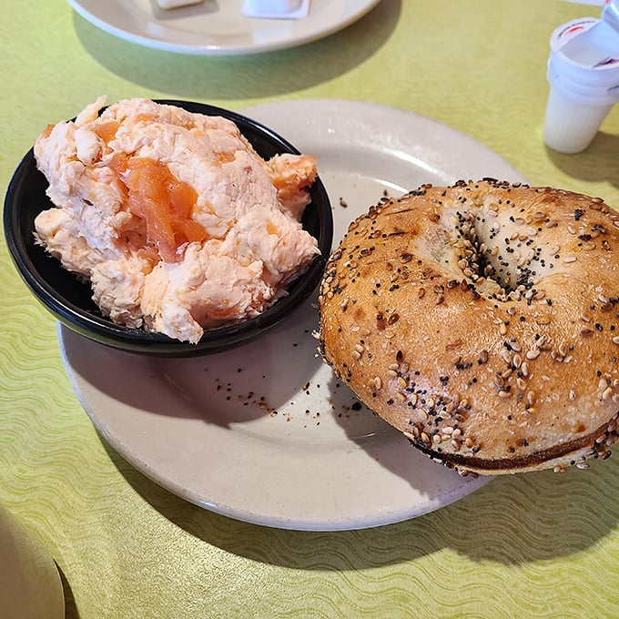The everything bagel meets its soulmate in salmon cream cheese&mdash;a relationship more perfect than any Hollywood romance.
