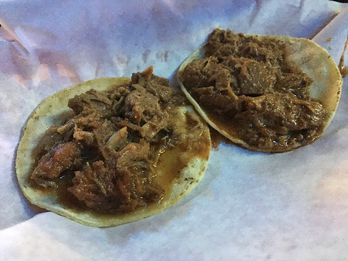 These street tacos don't need fancy presentation—just perfectly seasoned beef, fresh tortillas, and the promise of ordering more.