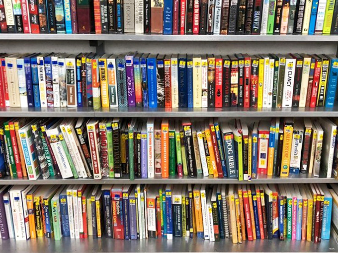 A bibliophile's dream or a librarian's nightmare? Either way, these shelves hold forgotten bestsellers and overlooked classics waiting for their second act.