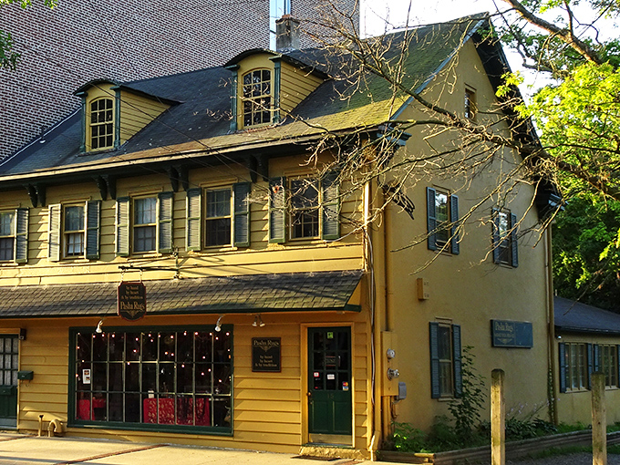 This mustard-yellow colonial building isn't just photogenic&mdash;it's living history with stories tucked into every weathered clapboard.
