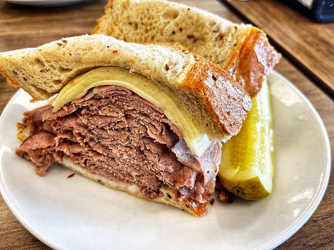 The brisket sandwich doesn't just come with a pickle&mdash;it comes with bragging rights and the inevitable food coma that follows such magnificence.