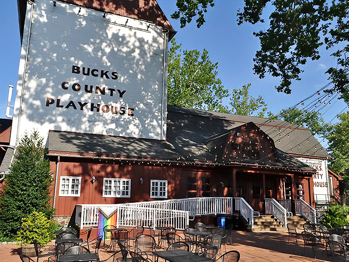 The Bucks County Playhouse, where Broadway meets bucolic. This converted mill has hosted more stars than a clear Pennsylvania night.