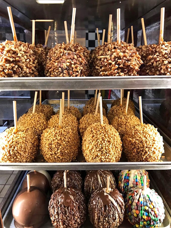 Caramel apples elevated to art form. Each one a masterpiece of texture and flavor&mdash;fruit technically makes it healthy, right?