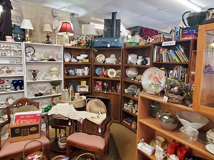 China cabinets bursting with stories &ndash; each teacup and saucer has probably witnessed more family drama than a Thanksgiving dinner.
